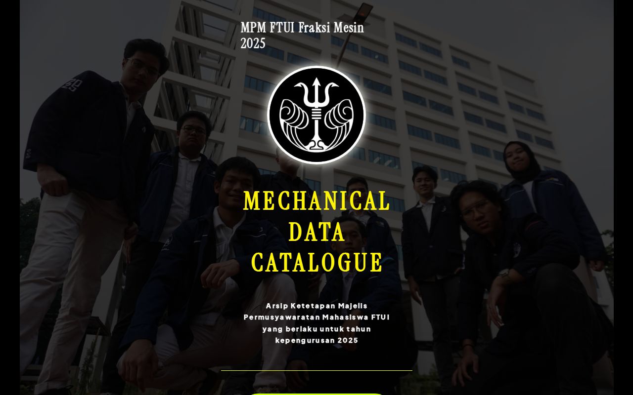 Mechanical Data Catalogue 2025